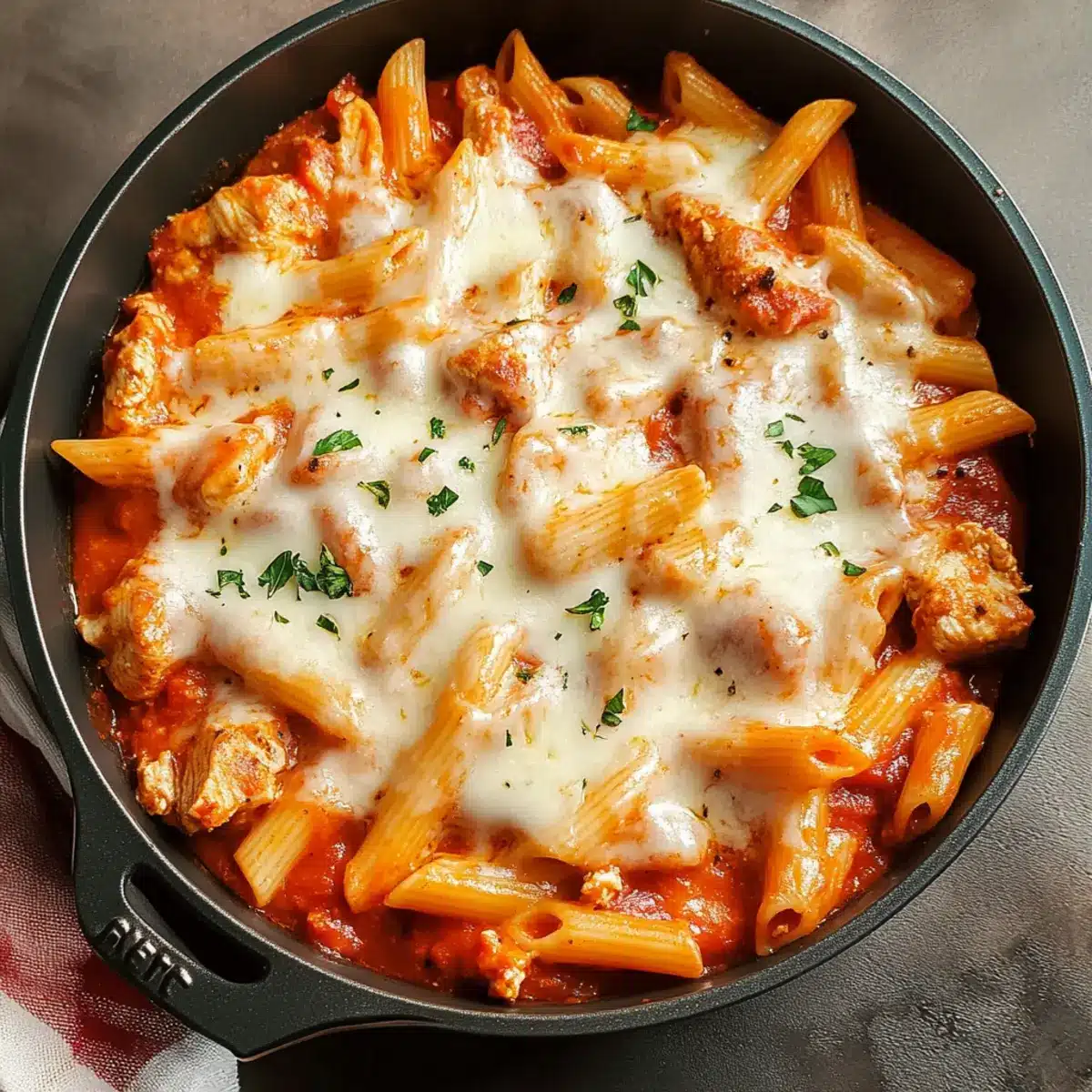 One Pot Chicken Parmesan Pasta: Delicious and Easy Recipe